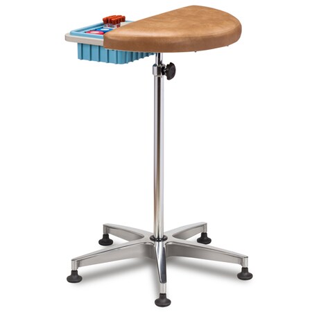 Clinton Half Round, Stationary, Padded Phlebotomy Stand, Black 6940-3BK ...