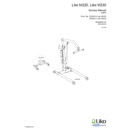 Hillrom SM-LIKO M220, M230 3EN460401 | Zoro