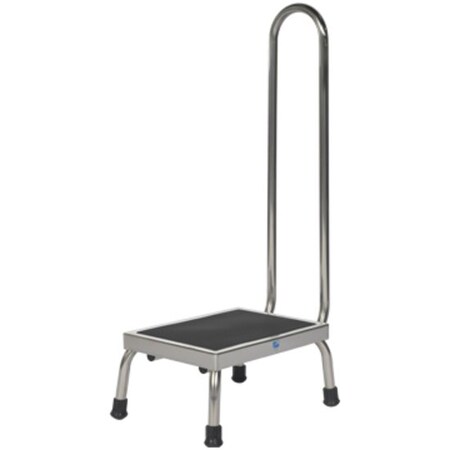 Pedigo Footstool, 12" X 16" X 8", Stainless Steel, w/ Handrail P-1010-A ...