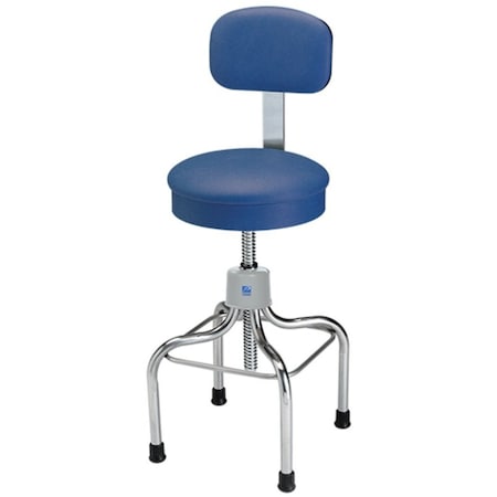 Pedigo Anesthetist Stool, Stainless Steel, w/ Back, TB-133 Approved ...