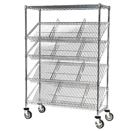 Lakeside Slanted Shelf Suture Cart 18 x 48 x 69 R184863SSC | Zoro