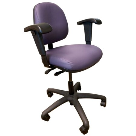 Pedigo Ergo Task Chair, Glacier, PVC-Free Upholstery. w/ Adjustable ...