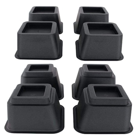 Vive Health Bed Risers Small Pieces, PK4 LVA1044BLKS | Zoro