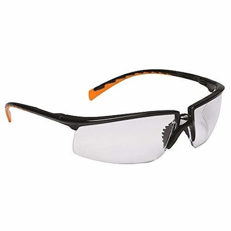 3M Safety Glasses, Privo, ANSI Z87, Indoor/Outdoor, Clear Mirror Lens ...
