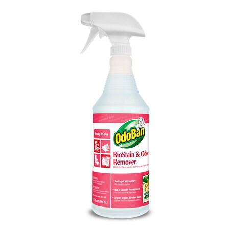 Odoban Biostain and Odor Remover, 32 Oz Spray 960062-QC12 | Zoro