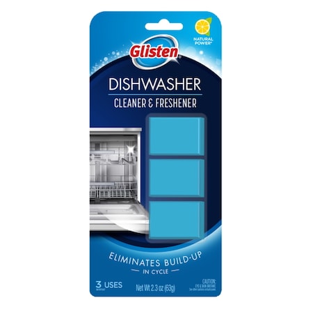 Glisten Glisten Dishwasher Cleaner & Freshener, 3 Tablets DT0312T | Zoro