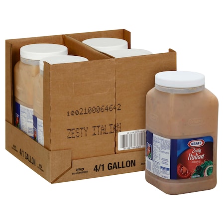 Kraft Kraft Zesty Italian Dressing 1 gal. Jug, PK4 10021000646422 | Zoro