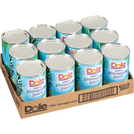 Dole Dole Juice Pineapple 46 fl. oz., PK12 00818 | Zoro