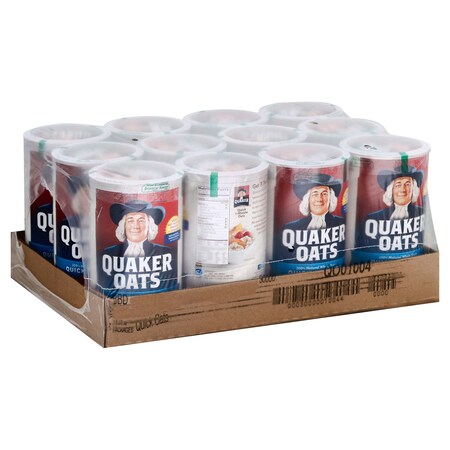 Quaker Quaker Oats Standard 18 oz., PK12 01004 | Zoro