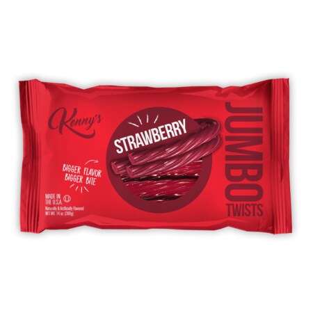 Kennys Candy Co Strawberry Jumbo Twists 14 oz., PK12 100130 | Zoro