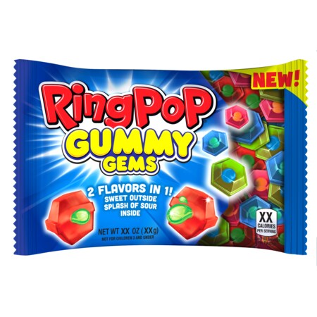 Topps Ring Pop Gummy Gems, PK160 BCBG26100 | Zoro