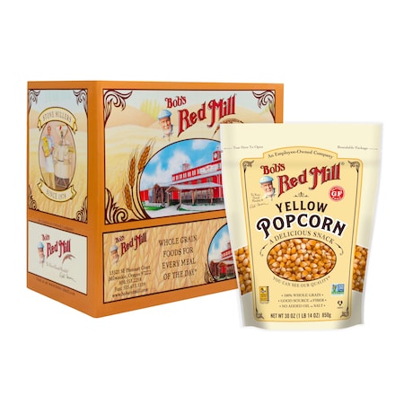 Bobs Red Mill Natural Foods Bob's Red Mill Whole Yellow Popcorn, PK4 ...