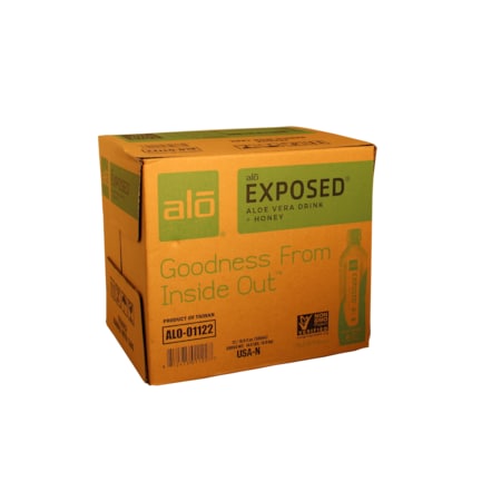 Alo Drink Exposed Original Aloe & Honey 16.9 fl. oz., PK12 ALO-01122 | Zoro