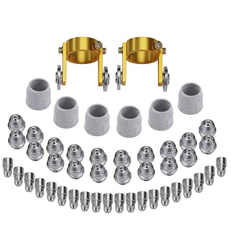 Amico Electric 80A Pilot Arc Plasma Cutter Consumable Set, 20 ...