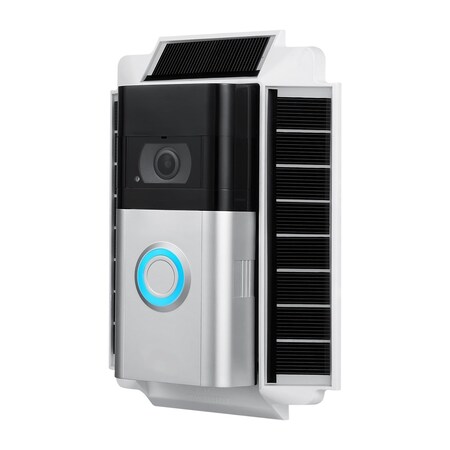 Wasserstein Solar Charger Mount, for Ring Video Doorbell 3, 3 Plus and ...