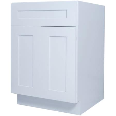 Northville Cabinetry Elegant white Base Cabinet 24 ew-B24 | Zoro