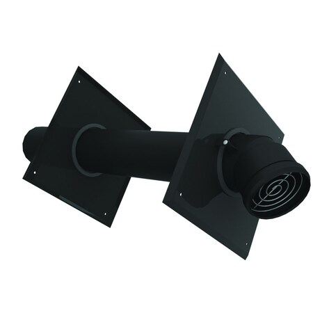 Polypro 3 in. Diameter Single Horizontal Termination. Black 3PPS-HSTC ...