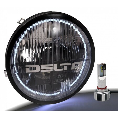 Delta Lights Quad-Bar JEEP JK Switchback Halo LED Headlight Kit PR 01 ...