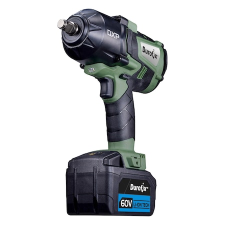 Durofix 60V Cordless 3/4" Brushless Jumbo Impact Wrench Kit with 1 ...