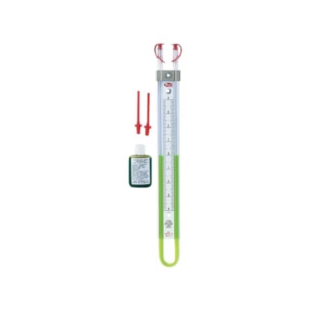 Dwyer Instruments U-tube manometer, range 4-0-4" w.c. 1222-8-D | Zoro