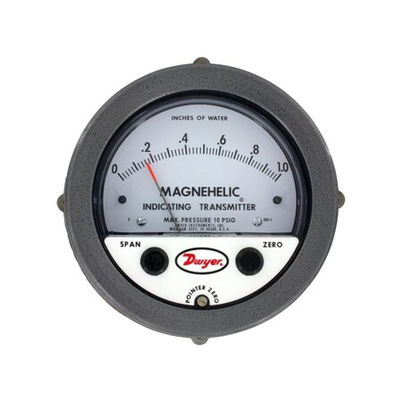 Dwyer Instruments Differential pressure indicating transmitter, range 0 ...