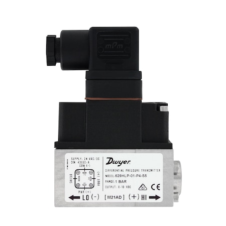 Dwyer Instruments Wet/wet differential pressure transmitter with 3-way ...