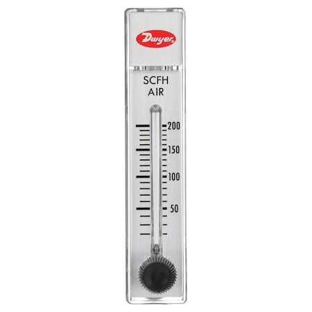 Dwyer Instruments Flowmeter, range 20-200 SCFH air. RMA-10-SSV | Zoro