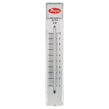 Dwyer Instruments Flowmeter, range 1.2-10 SCFH/0.6-5 LPM air. RMB-50D ...