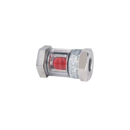 Dwyer Instruments Sight flow indicator, 1/2" body, 3.688" L x 2.250" H ...