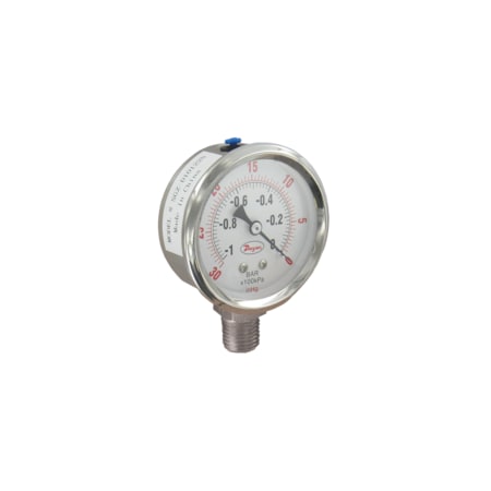 Dwyer Instruments 2.5" SS Gage, 1/4" npt bottom connection, range 60 ...