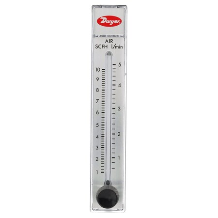 Dwyer Instruments Flowmeter, range 1.2-10 SCFH/0.6-5 LPM air. RMB-50D ...
