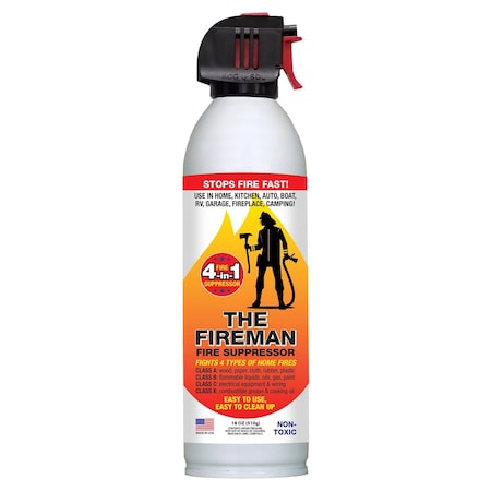 One Shot 1 Shot Mini Fire Extinguisher By Bare Ground 1S-FireX | Zoro