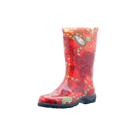 Sloggers Woman's Rain and Garden Boot Paisley Red Size 9 5004RD09 | Zoro