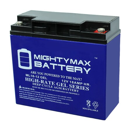 Mighty Max Battery 12V 18AH GEL Battery for CAT CJ3000 2000 Peak Jump ...
