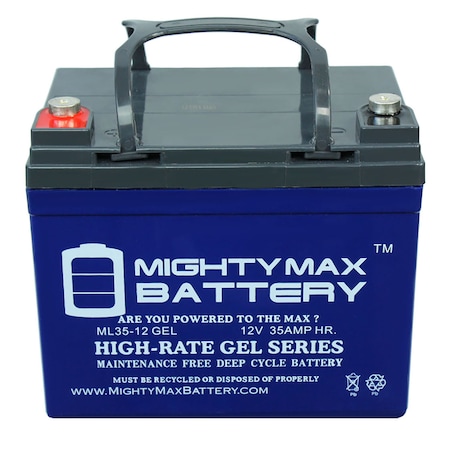 Mighty Max Battery 12-Volt 35 Ah Rechargeable GEL Sealed Lead Acid ...
