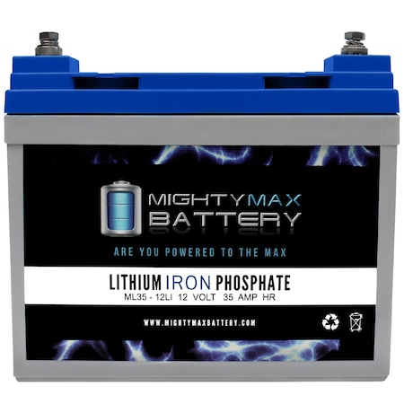 Mighty Max Battery 12V 35AH Lithium Replacement Battery for Yuasa NPC24 ...