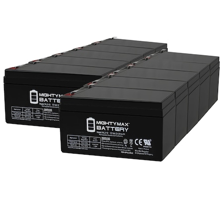 Mighty Max Battery 12V 3AH SLA Battery Replacement for Jasco RB1230 ...