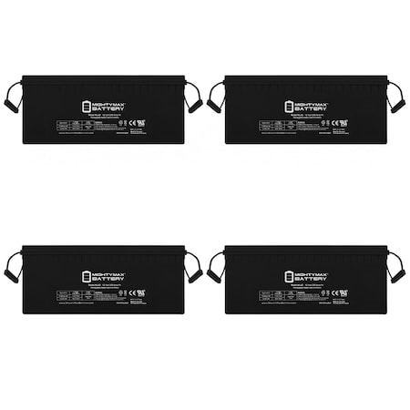 Mighty Max Battery 12V 200Ah 4D Replaces Caterpillar Articulated Dump ...