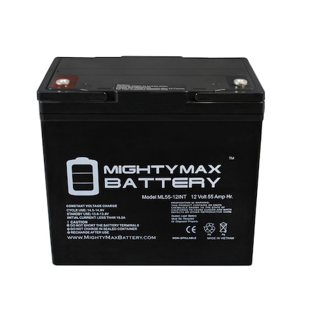 Mighty Max Battery 12-Volt 55 Ah Rechargeable Sealed Lead Acid Internal ...