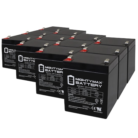 Mighty Max Battery 12V 5Ah F2 SLA Replacement Battery for Kung Long WP5 ...