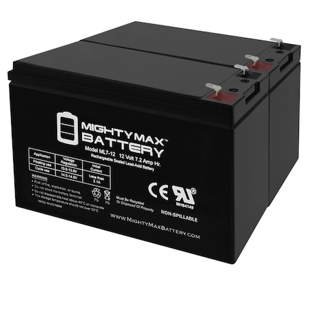 Mighty Max Battery 12V 7AH UPS Replaces Vision CP1270 F2 CP 1270 F2 MK ...
