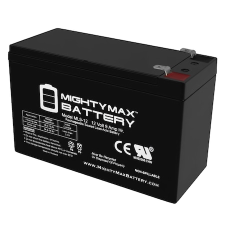 Mighty Max Battery 12V 9Ah SLA Replacement Battery for Go-Ped ESR750H ...