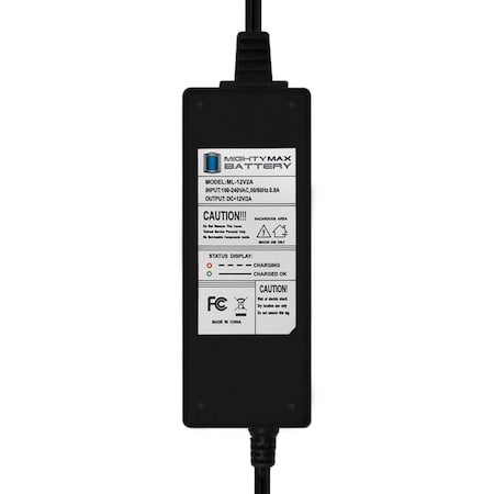 Mighty Max Battery 84027 12-Volt Battery Charger Maintainer 2A - Jump ...