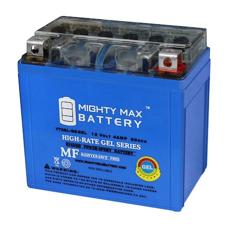 Mighty Max Battery YTX5L-BS GEL Battery Replacement for KTM 250 XC-W ...