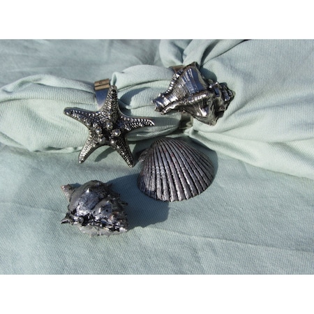 Elk Studio Seashell Napkin Rings Set of 4 NAP016/S4 | Zoro