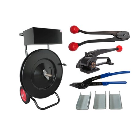Encore Packaging Steel Kit Economy for 12 Steel Strapping, Open Seals ...