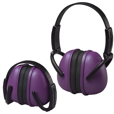 Deltaplus Over-the-Head Ear Muffs, 23 dB, Purple 14243 | Zoro