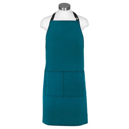 Deltaplus Butcher Bib Apron, City Market Everyday, CME8, Teal 83523 | Zoro