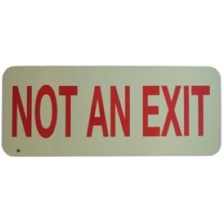 Lumaware "Not an Exit" Illuminating Sign EG-SIGN-PVC-18X7-NOTEXIT | Zoro