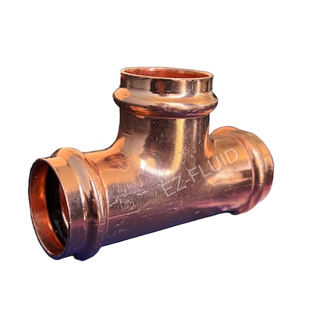 Ez-Fluid 1 P x P x P COPPER PRESS TEE EZPT105 | Zoro